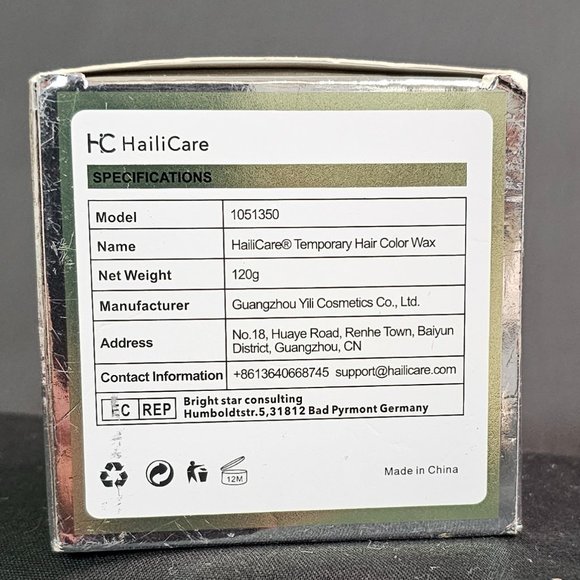 Hailicare | Hair | Hailicare Temporary Hair Coloring Wax Blue 423oz Professional Dye Cream Nib ...